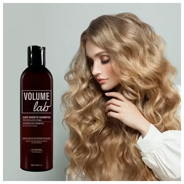 Volume Lab Shampoo erhöht das Wachstum und die Dichte neuer Haare